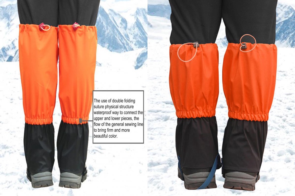 Boots Leg Gaiters Adjustable Waterproof Snow Boot Leg Gaiters for ...