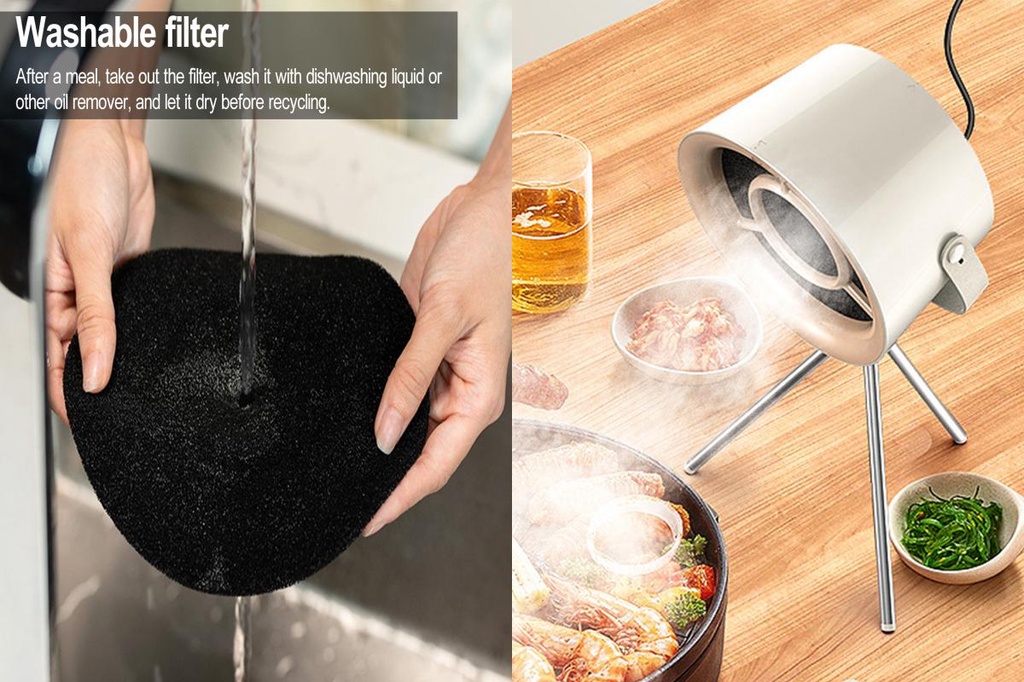 Dottam| Usb Desktop Range Hood Detachable Kitchen Hood Portable Usb ...