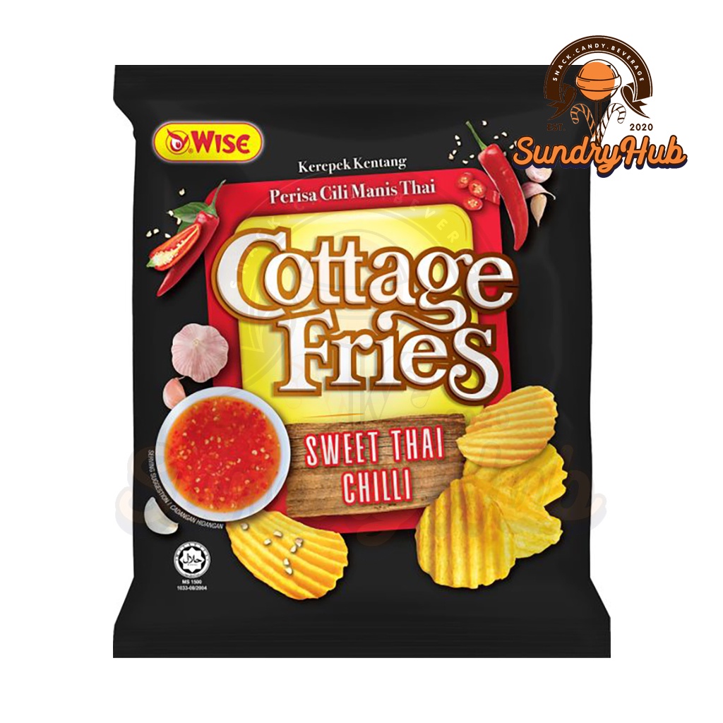 Wise Cottage Fries Potato Chips Sweet Thai Chilli 60g | Shopee Philippines