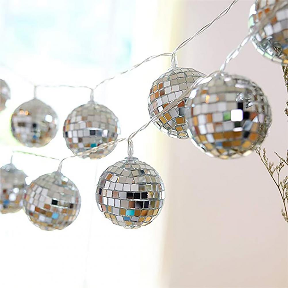 3M 20LED Mirror Disco Ball Fairy Light Battery Powered Glass Ball ...