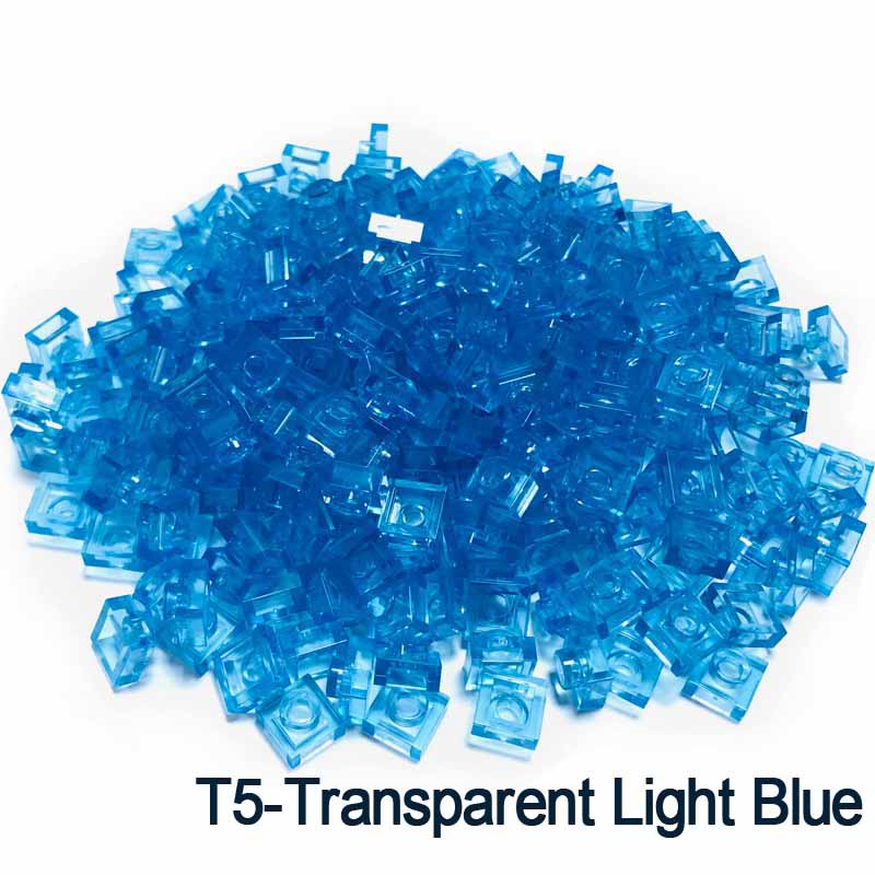 100pcs Transparent 1X1 Thin Brick Small Particles Building Blocks ...