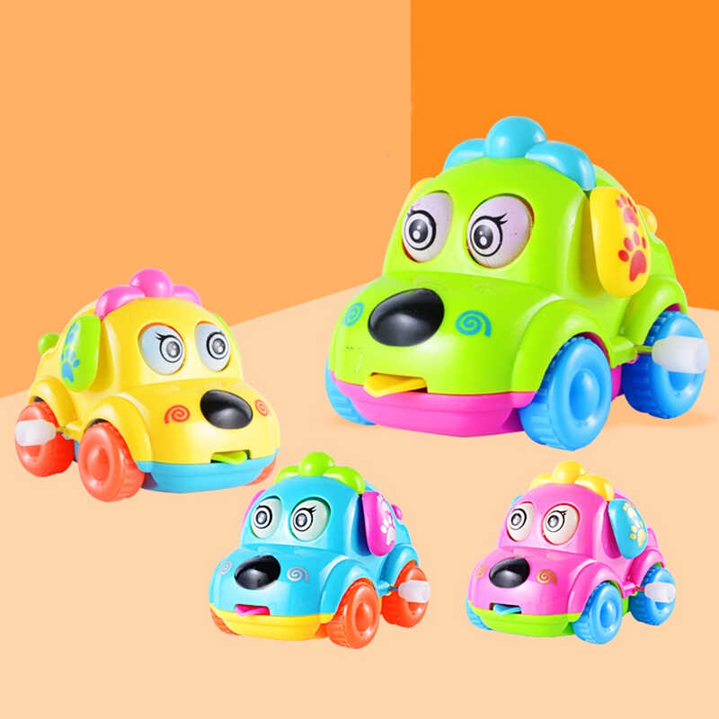 Mini Cartoon Cars Clockwork Powered 3Pcs Early Eduional Party Gift Dog ...