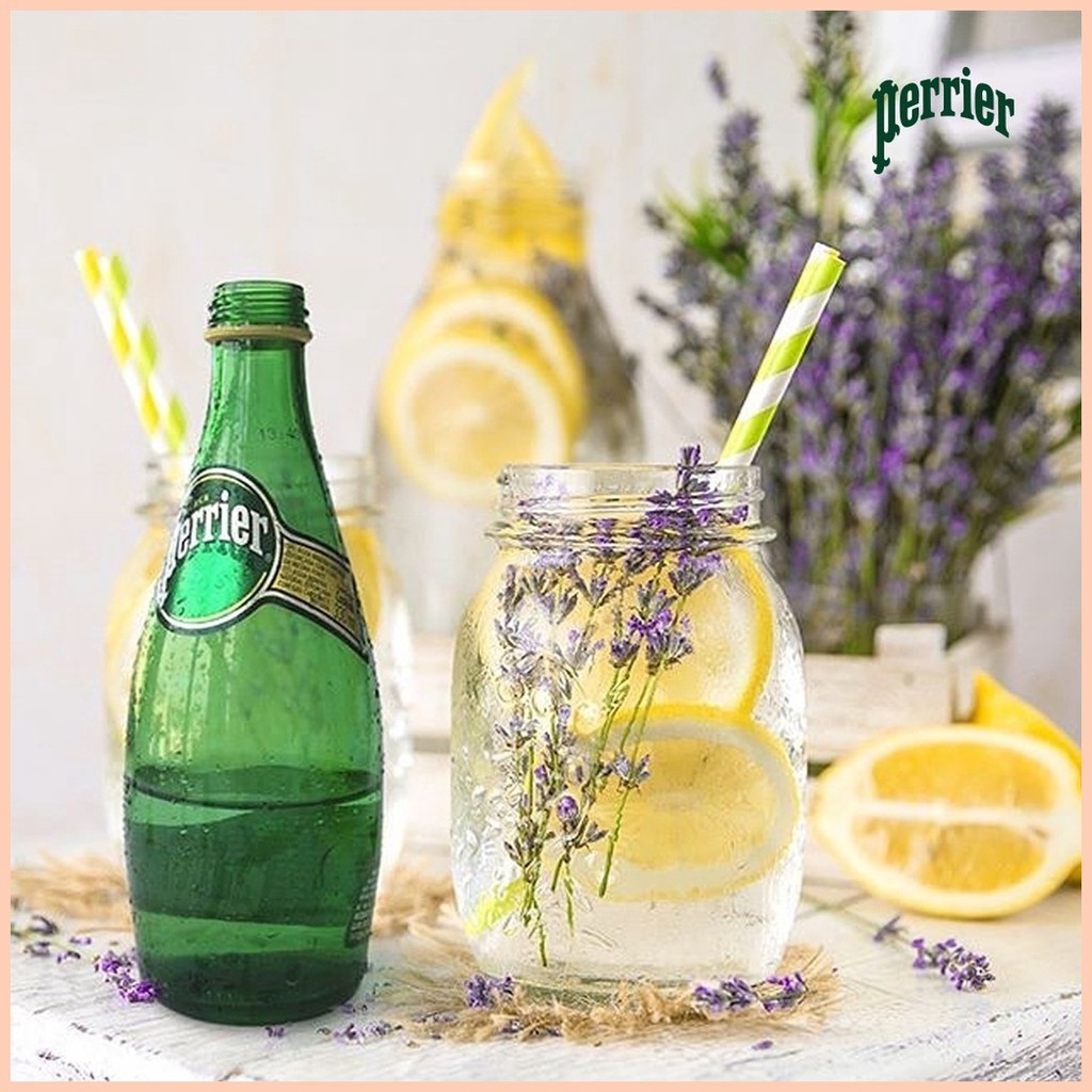 Perrier Sparkling Natural Mineral Water Original Bottle 330ml Pack of 4 ...