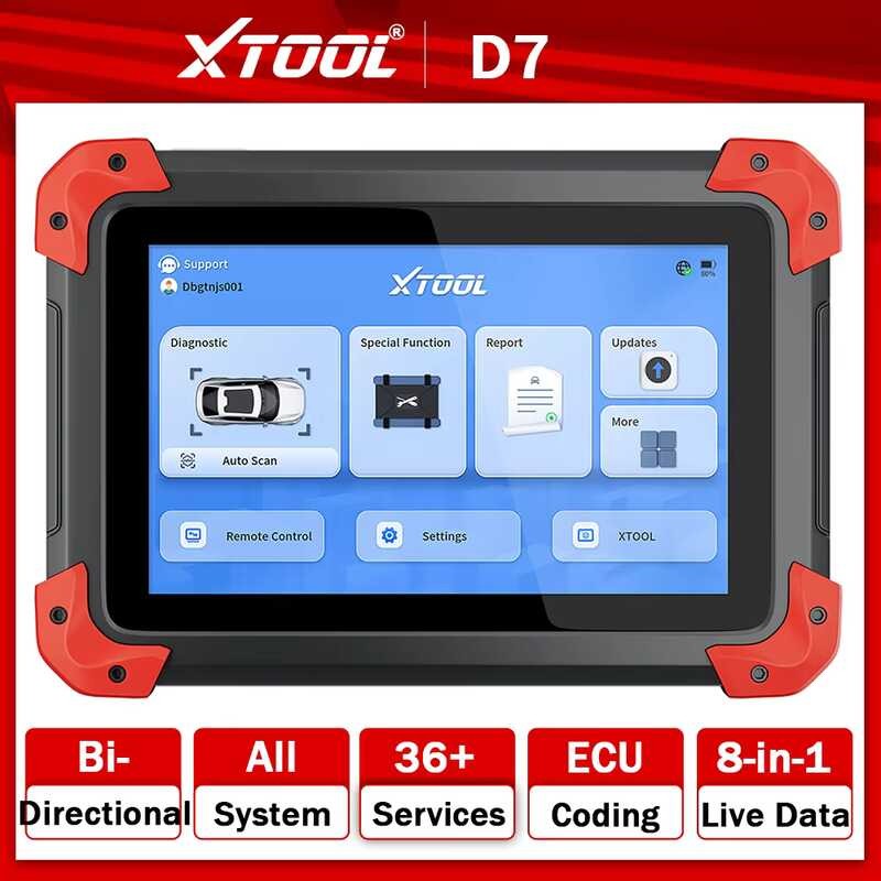 Tt XTOOL D7 Car Full System Diagnostic Tool Bidirectional Obd2 Scanner ...