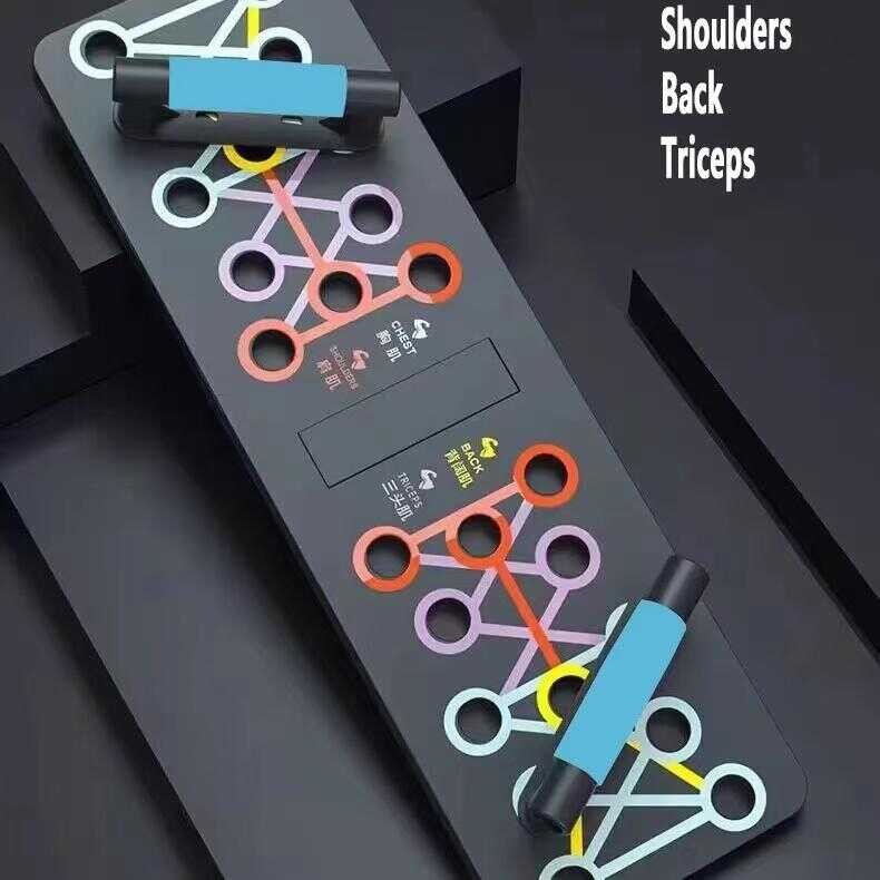 Push-Up Stand Fiess Muscle Power Strength Training Folding Press Rack ...