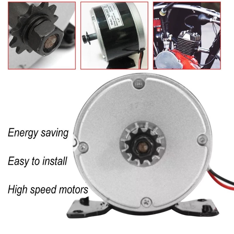 24V 250W 2750RPM High-Speed Brushed Electric DC Motor MY1025 Electric ...