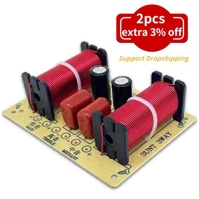 Audio Speaker Crossover Circuit Treble Midrange Bass Module 3 Way 900-4000Hz Frequency Divider ...