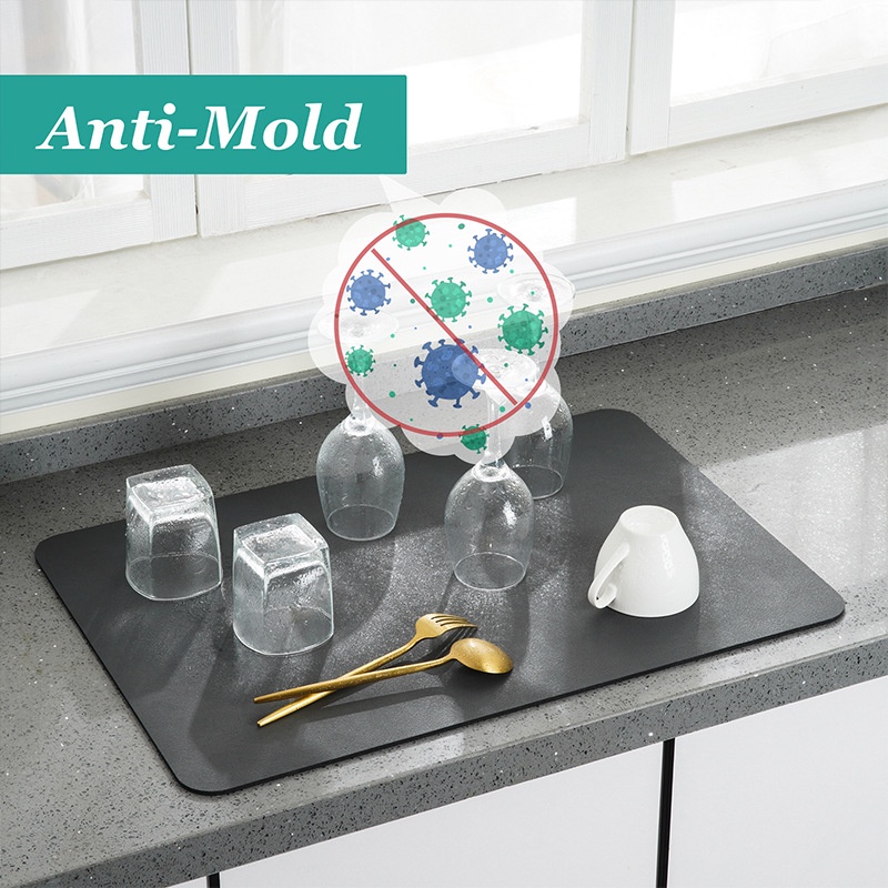 Absorbent Mats Pads Coffee Dish Large Kitchen Absorbent Draining Mat ...
