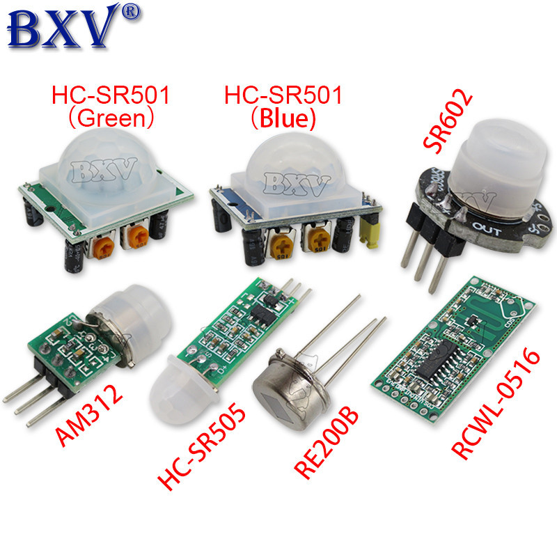 HC-SR501 HC-SR505 AM312 SR602 Adjust IR Pyroelectric Infrared Mini PIR Module Motion Sensor ...