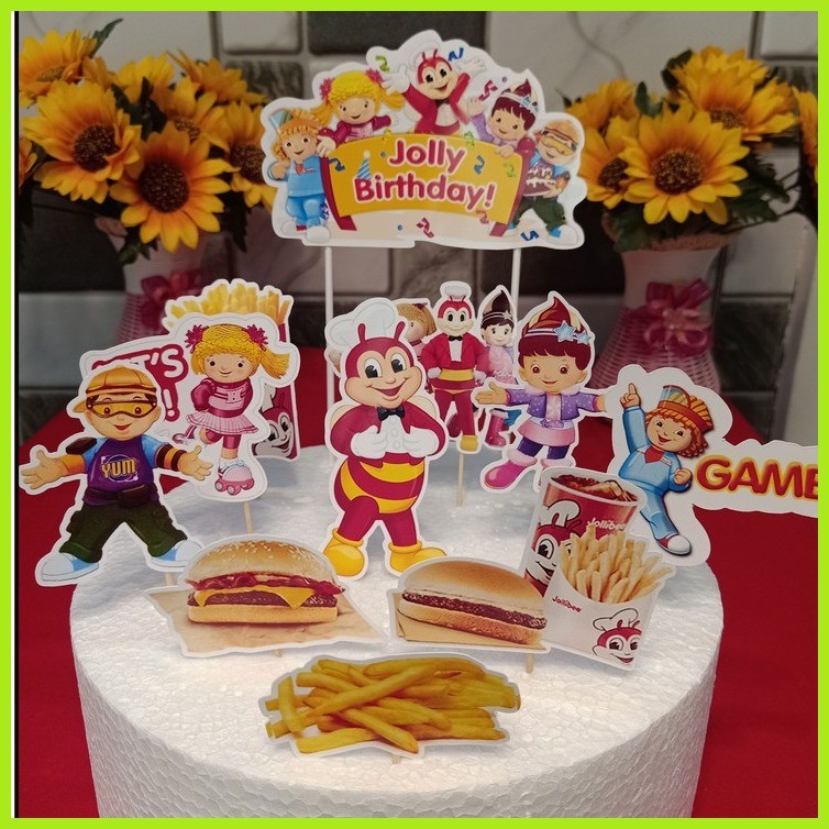 JOLLIBEE Theme Cake Topper | Shopee Philippines