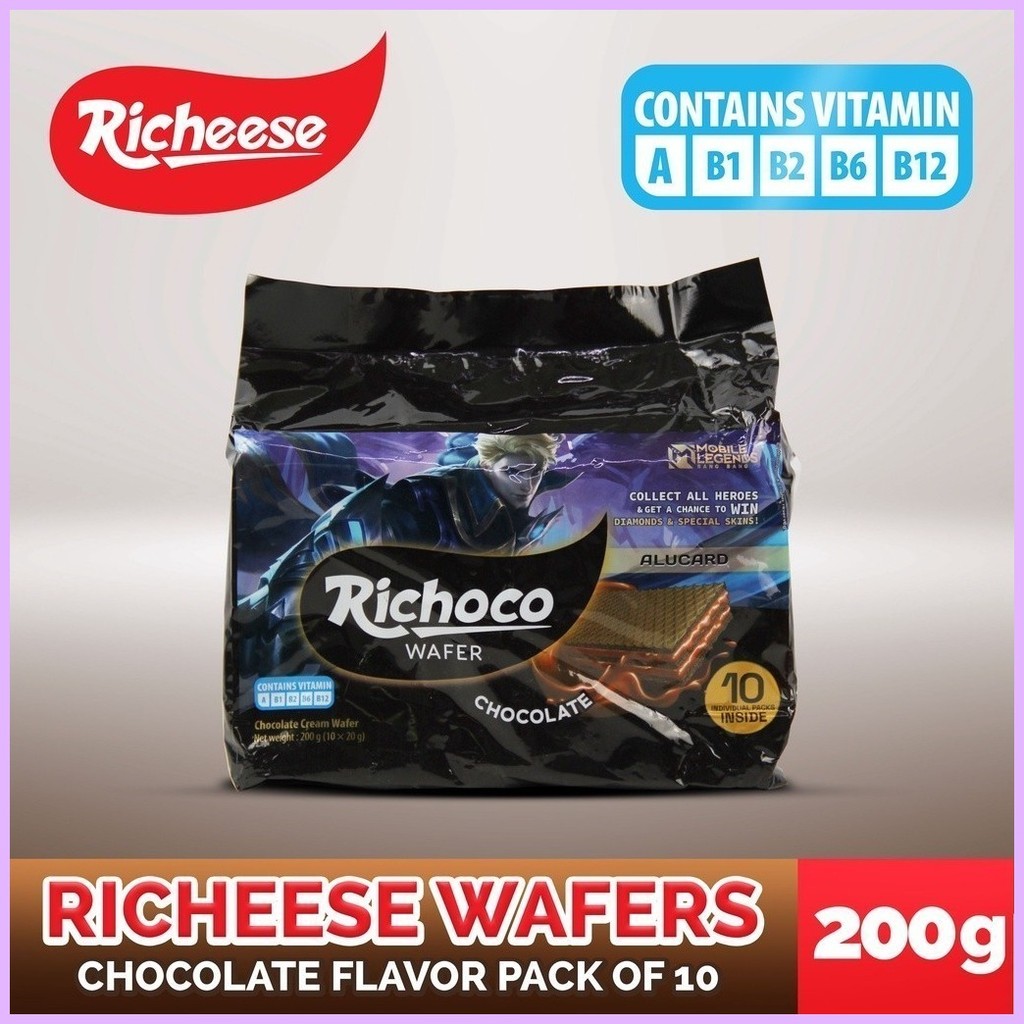 IWG NABATI Richoco Wafer 20g by 10s | Shopee Philippines