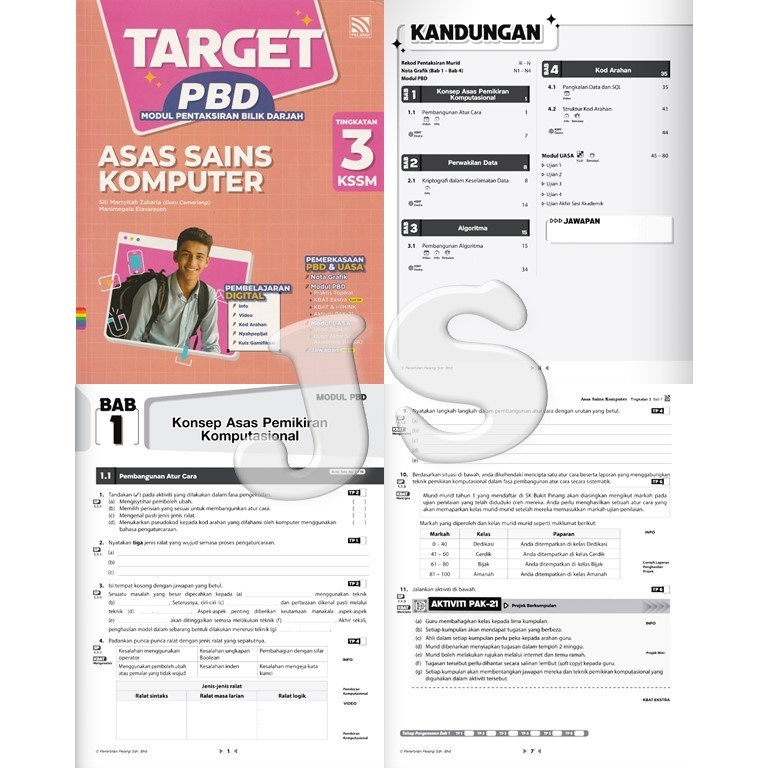 TARGET PBD ASAS COMPUTER SCIENCE LEVEL 1 2 3 KSSM UASA 2025 MODULE ...