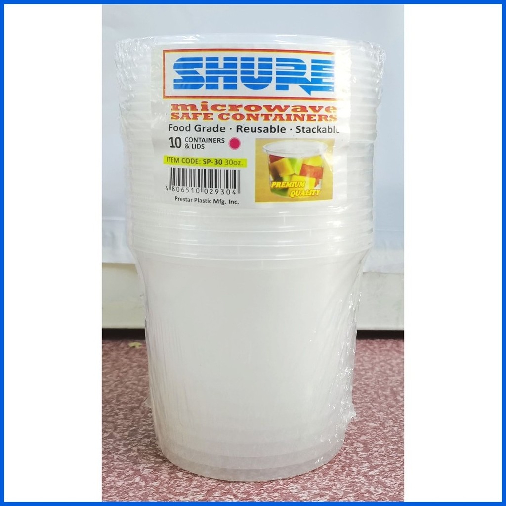 ۩ ♒ ♈ 10 pcs Disposable Tupperware/ Microwavable Container SP-250 /500 ...