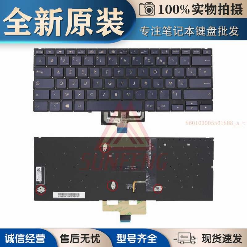 ASUS Zenbook 14 Ux433fa Ux433fn FQ Ux433 Blue Backlit French Keyboard ...