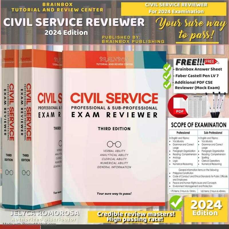 Brainbox Civil Service Reviewer 3Rd Edition (Mainbook) | Shopee Philippines