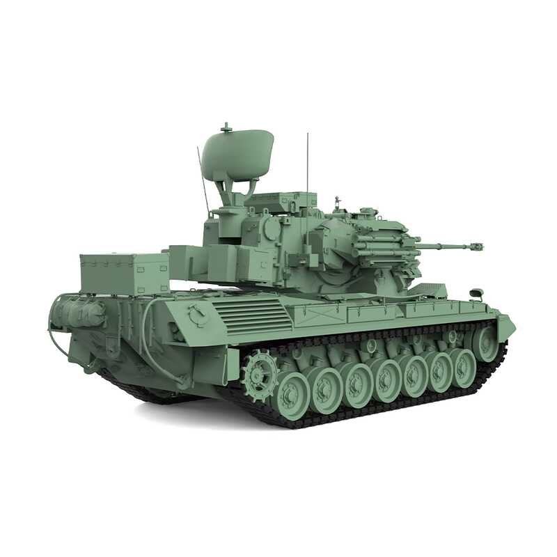 SSMODEL Ss72699 1/72 25Mm Military Model Kit German Flakpzgepard 1A2 ...