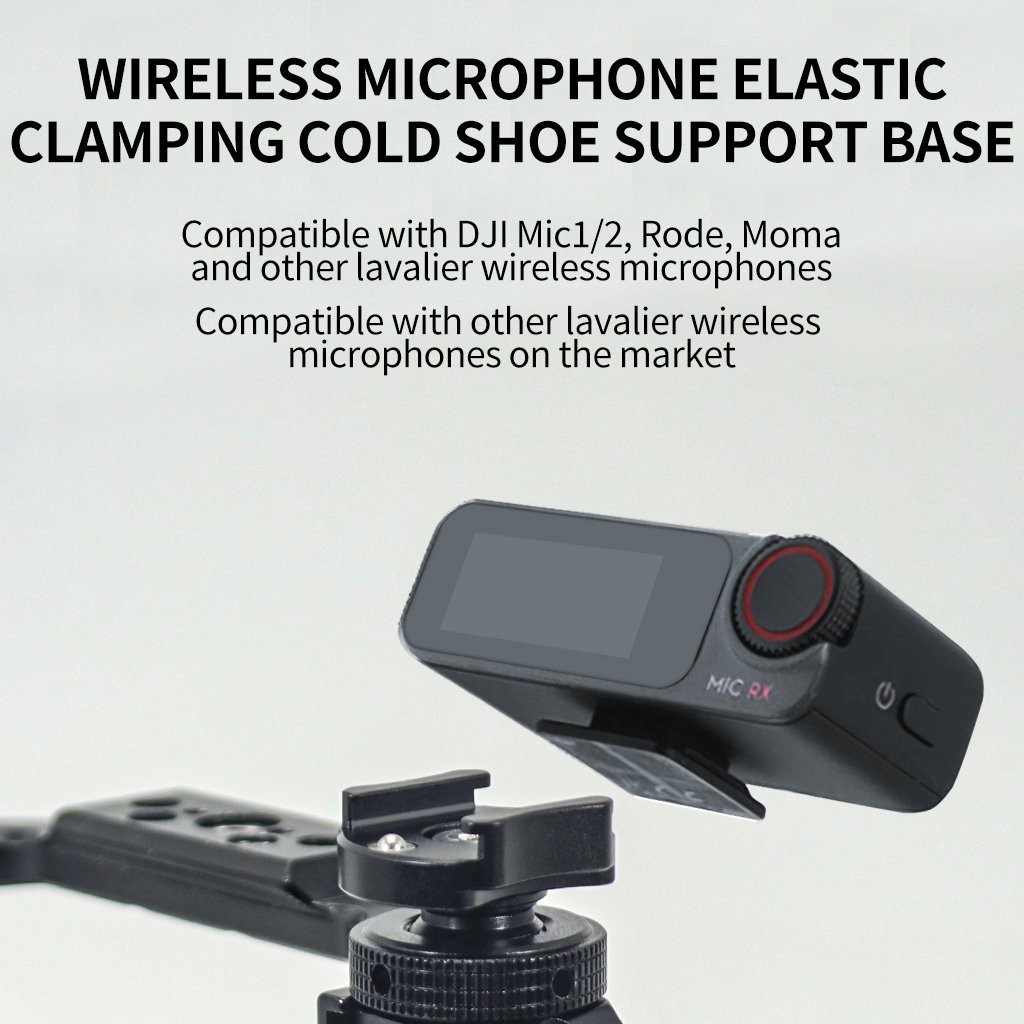 Cold Shoe Mount Adapter for DJI Mic/Mic 2 Hollyland Rode Wireless ...