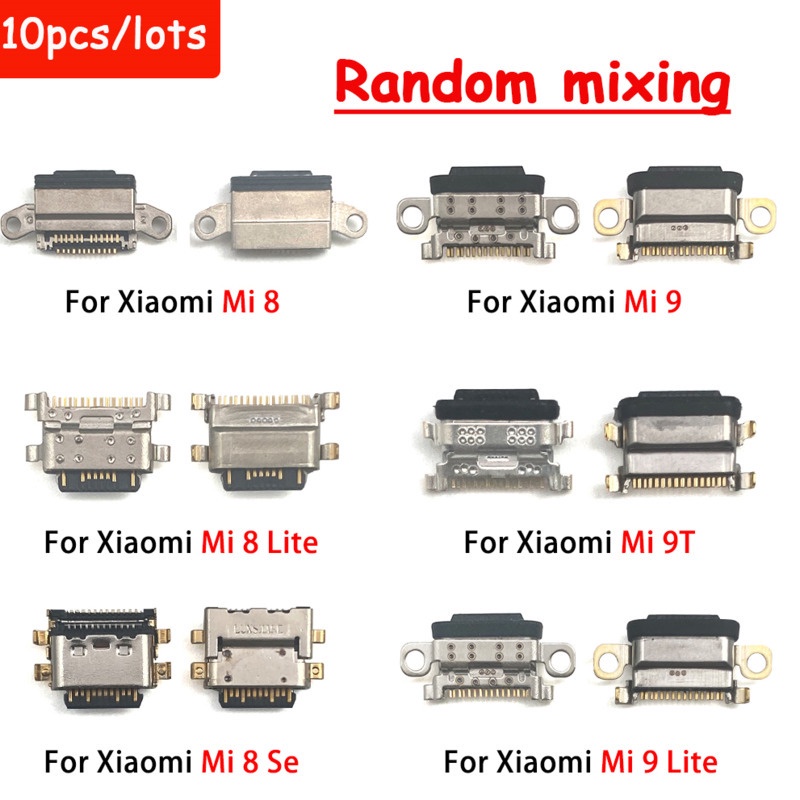 10pcs Micro USB Charging Pin Port Connector Dock Socket Plug For Xiaomi Mi 12 11T 11 10 9T 9 8 ...