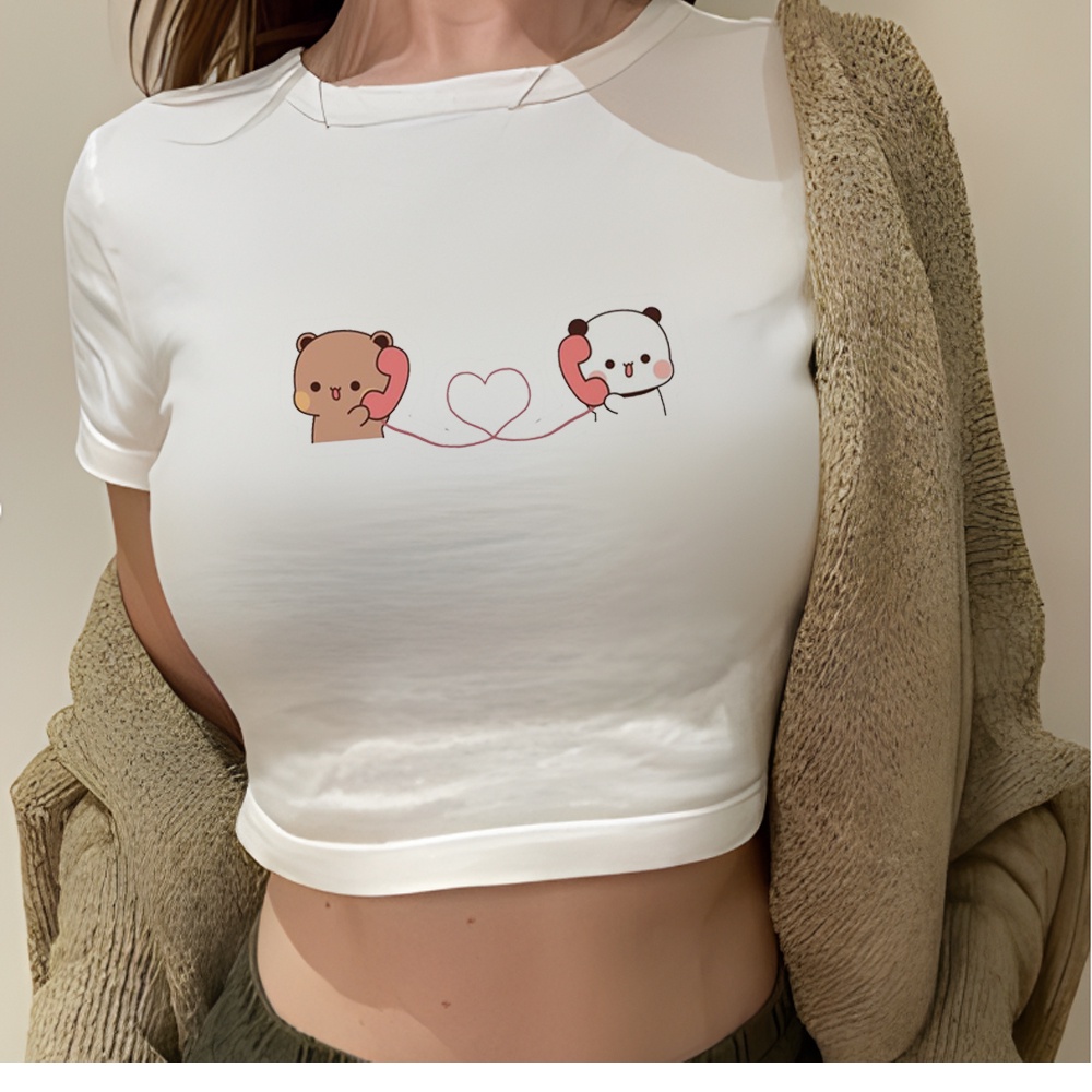 Bubu Dudu 90s yk2 crop top Female 2000s cyber y2k aesthetic clothing ...