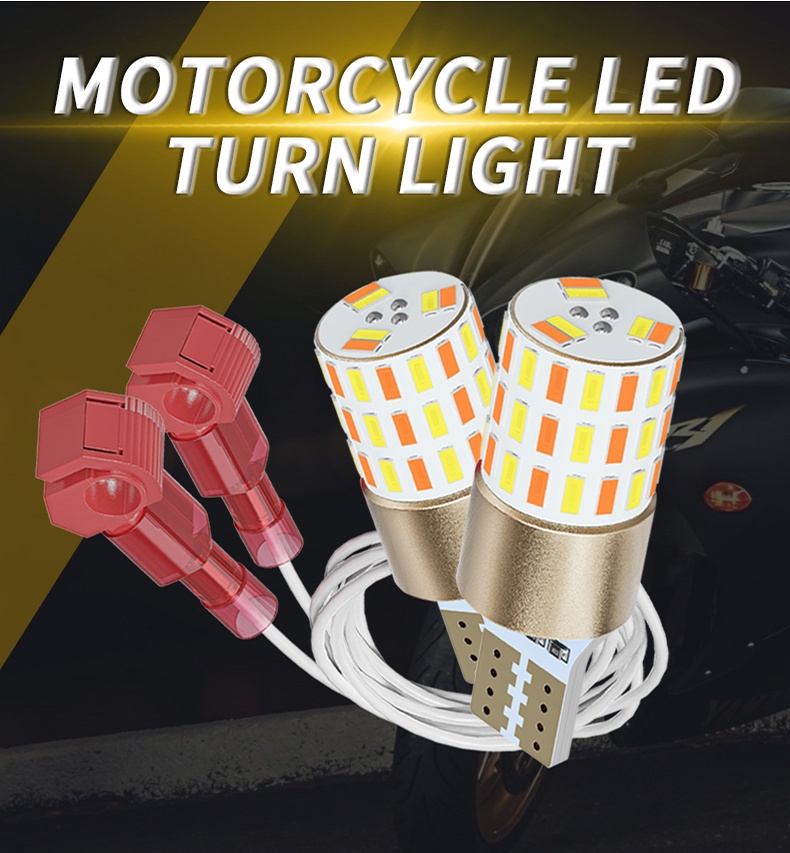 2PCS T15 Turn Signal Motorcycle Signal Light W16W Motorcycle Lights ...