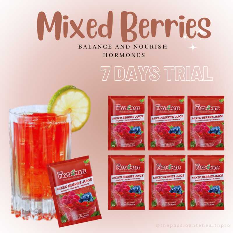 The Passionate Mixed Berries 7 Days Trial Sachet (PCOS Fighter, Hormone ...