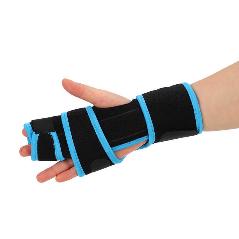 Adjustable Wrist Finger Splint Brace Double Fingers Splint Hand Support ...