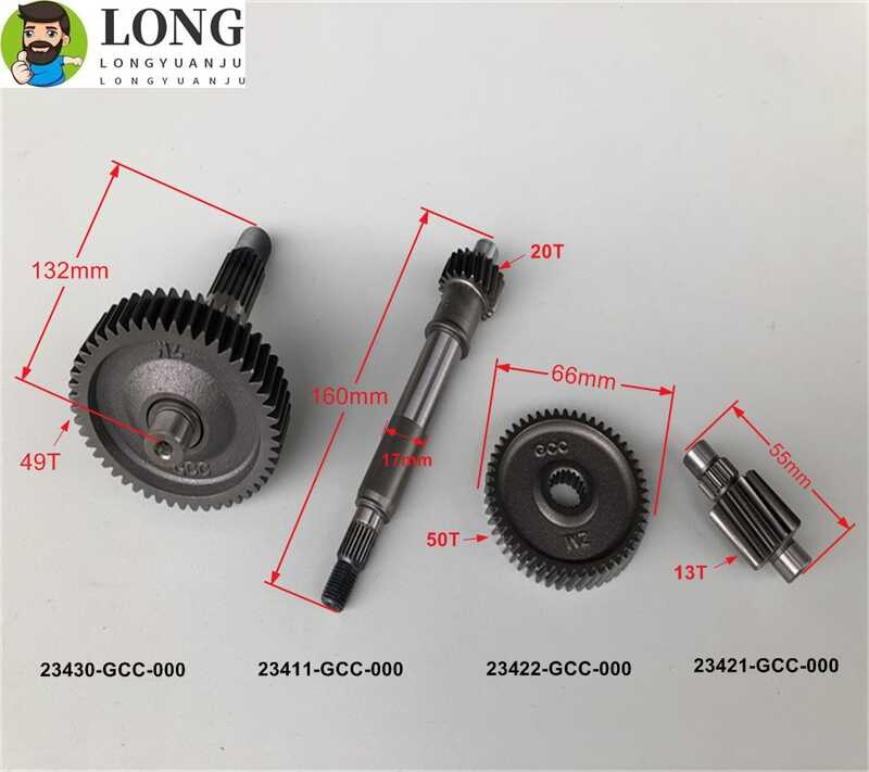 Motorcycle Engine Drive Gear Drive Shaft Para Sa Honda 100Cc Wh100 ...