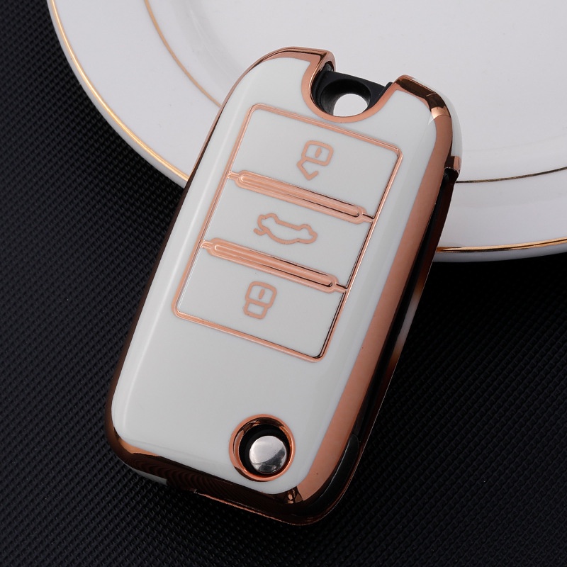 Car fold Key Cover For MG MG3 ZS EV MG4 MG5 MG6 MG HS EP key case key ...