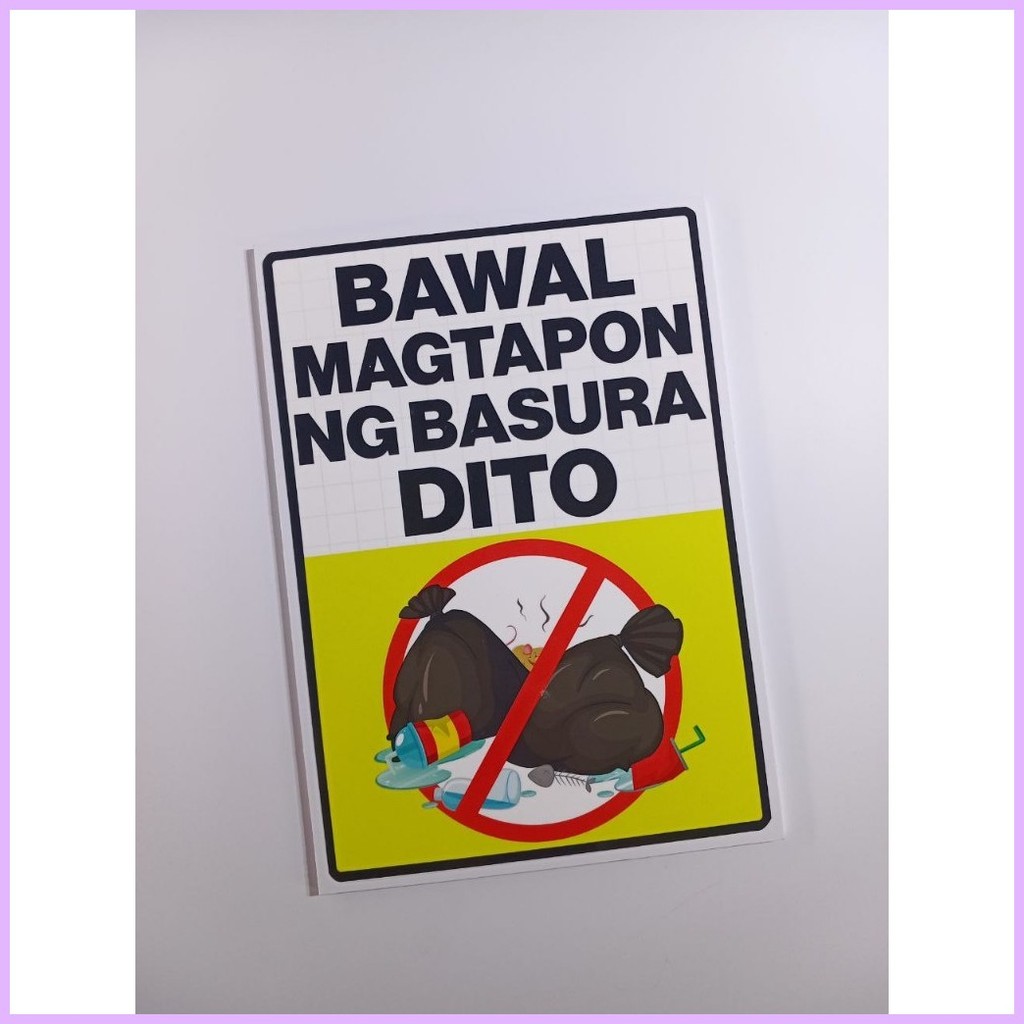 Bawal Magtapon Ng Basura Signs, Signange Waste Management Signages ...