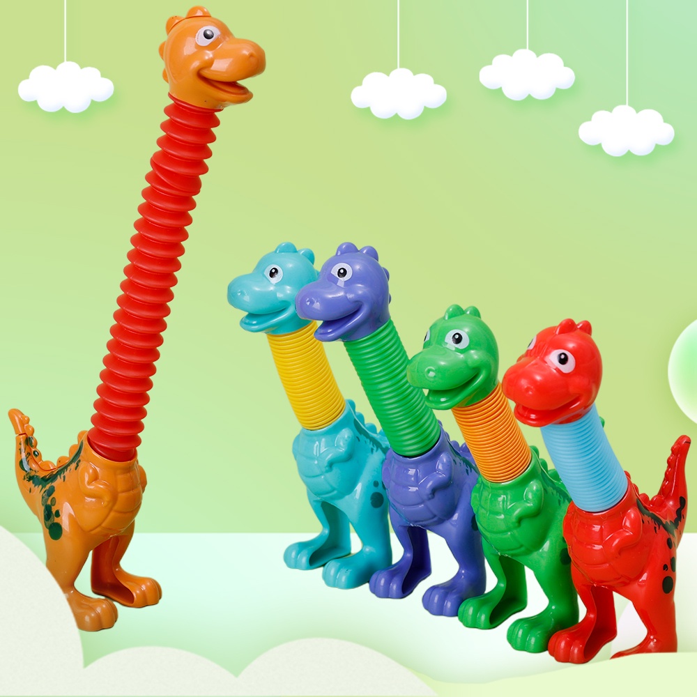 4pcs Kids Sensory Training Cartoon Stretchable Anti-stress Toy Long ...