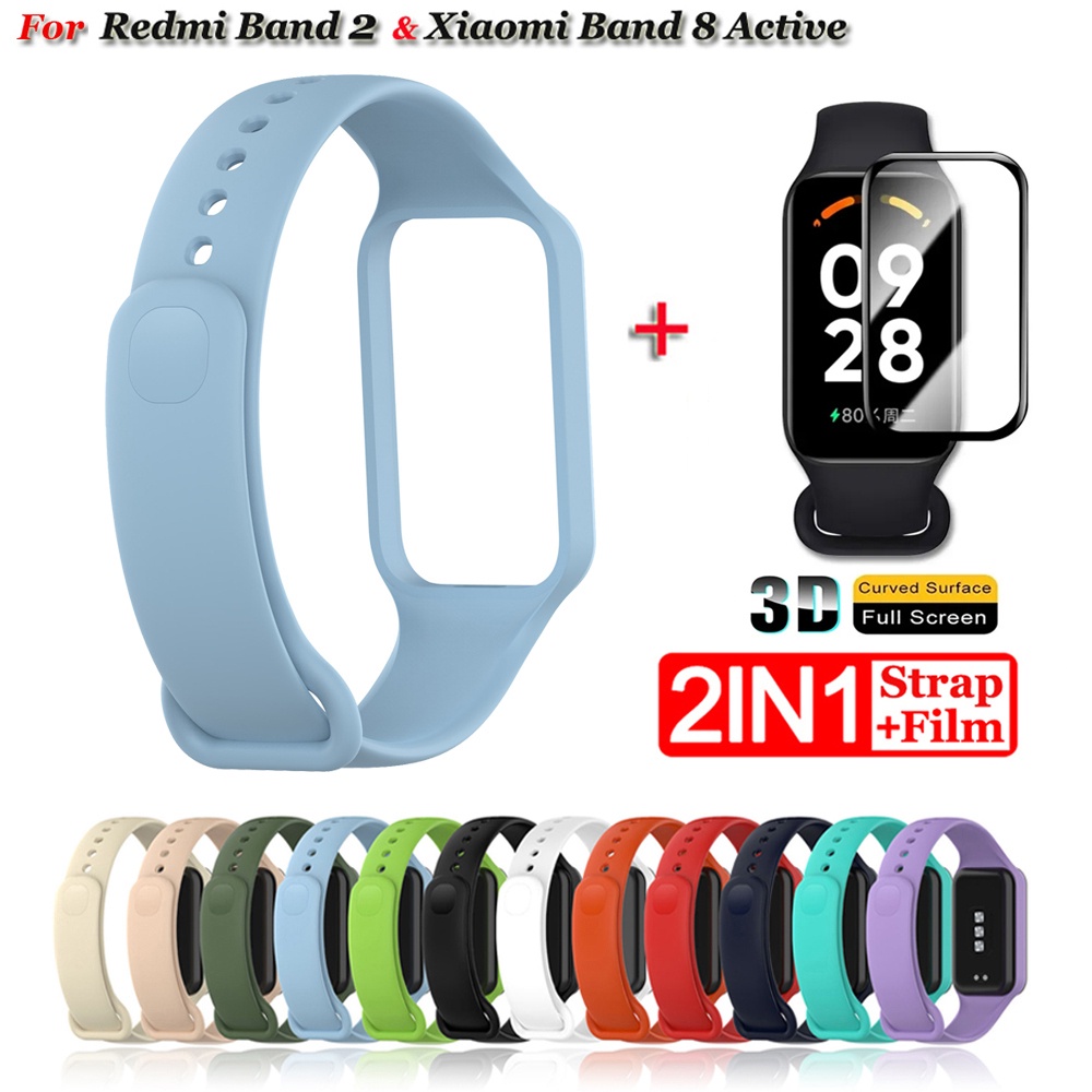 Magnetic Buckle Silicone Watchband for Xiaomi Smart Band 9 Active and ...