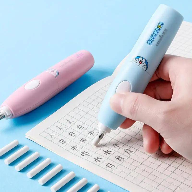 Electric Doraemon Stationery Set Cartoon Office Student School Supplies ...