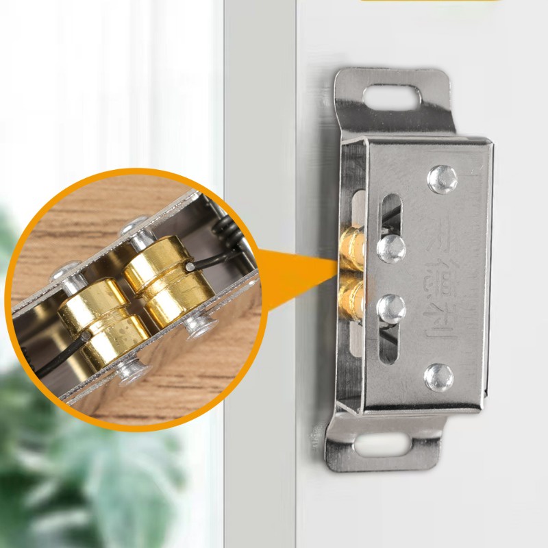 40/50/60mm Cabinet Copper Touch Beads Lock - Self-Locking Door Spring ...