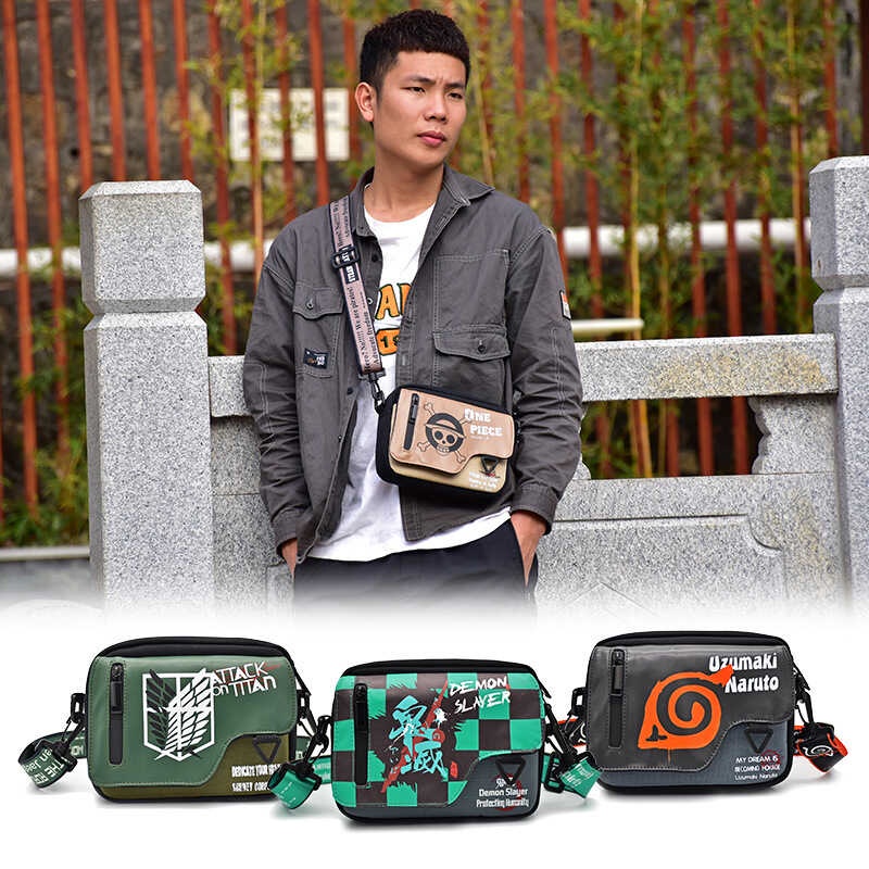 Anime Cartoon Shoulder Bag Demon Slayer Kimetsu No Yaiba Totoro One ...