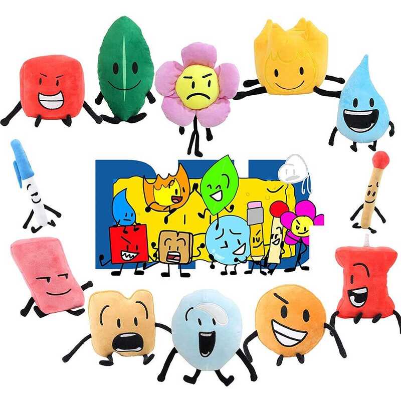 Bfdi Plush Toy Battle for Dream Island Plushie Cartoon Stuffed Animal ...