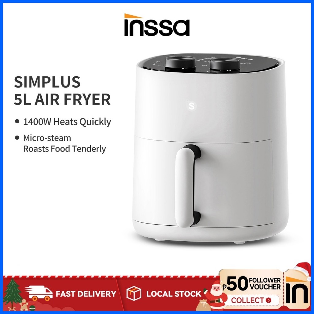 ⭐ INSSA x Simplus Air Fryer 5L Multi-functional Air Fryer Oil Free Non ...