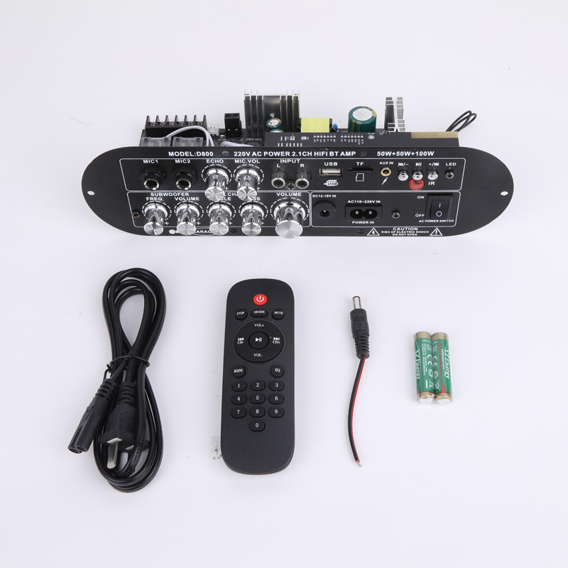 D800 2.1 Channel Bluetooth 5.0 Multi-function Digital Amplifier Board ...