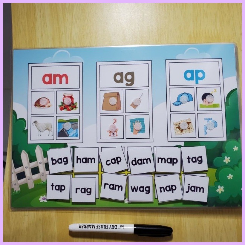 ۞ CVC Interactive Charts| FREE DRY ERASE MARKER for 4up orders | A4 ...