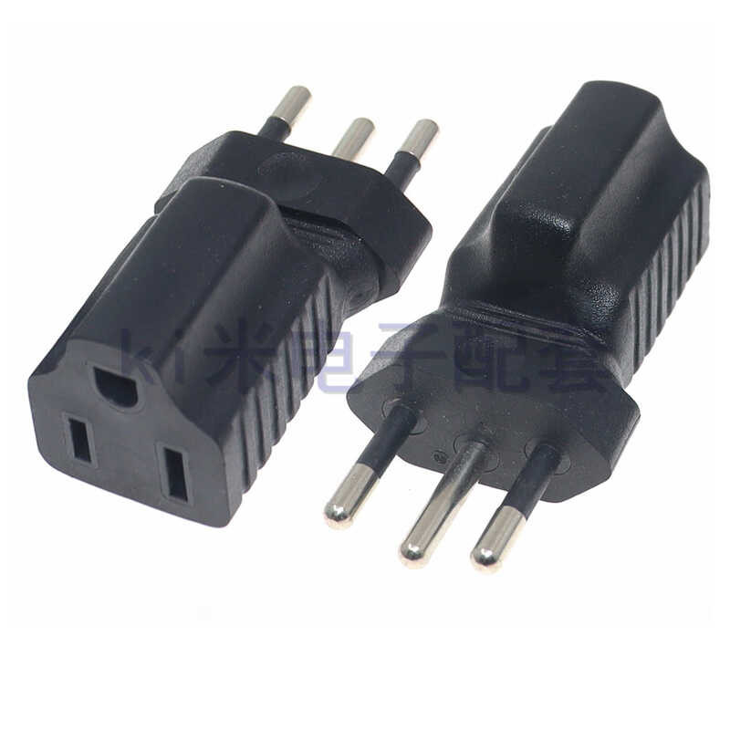 Brazilian American standard conversion plug socket Brazilian three pin ...