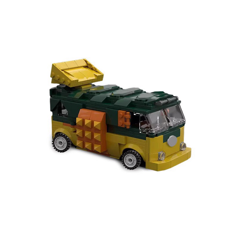MOC 90s Ninja Turtle's Party Wagon Super Cars Building Blocks Toys For ...