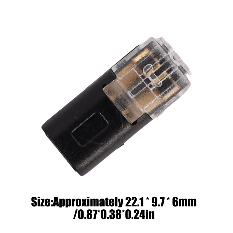5Pcs Double-Wire Plug-in Connector with Locking Buckle / 2- Pin Double ...