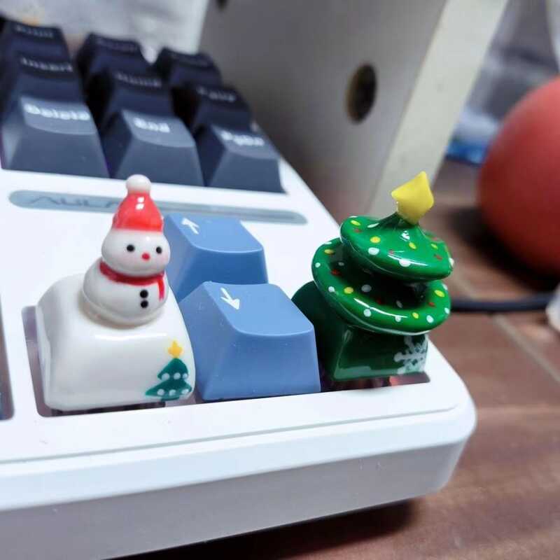 Customized Christmas Tree Snowmen Keycap For Mechanical Keyboard Cherry ...