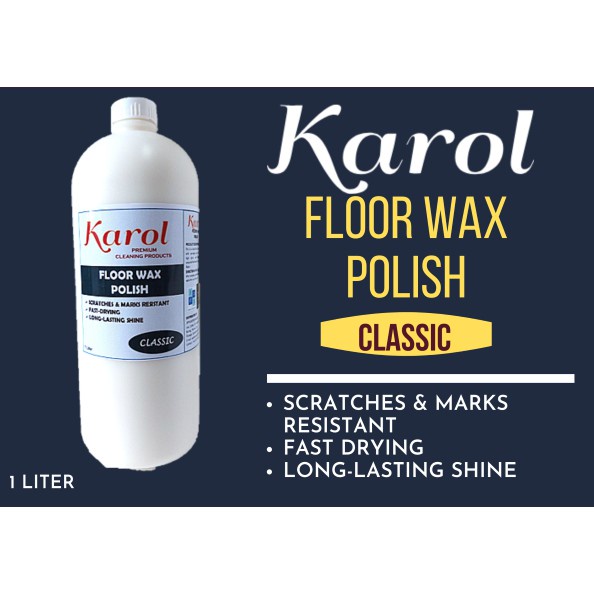 ♞KAROL Floor Wax Polish 1 Liter Classic (Scratches and Marks Resistant ...