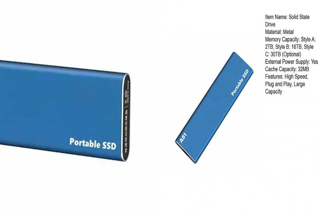 [RB] Ultra Thin Portable SSD for Laptop External Mobile Solid State ...