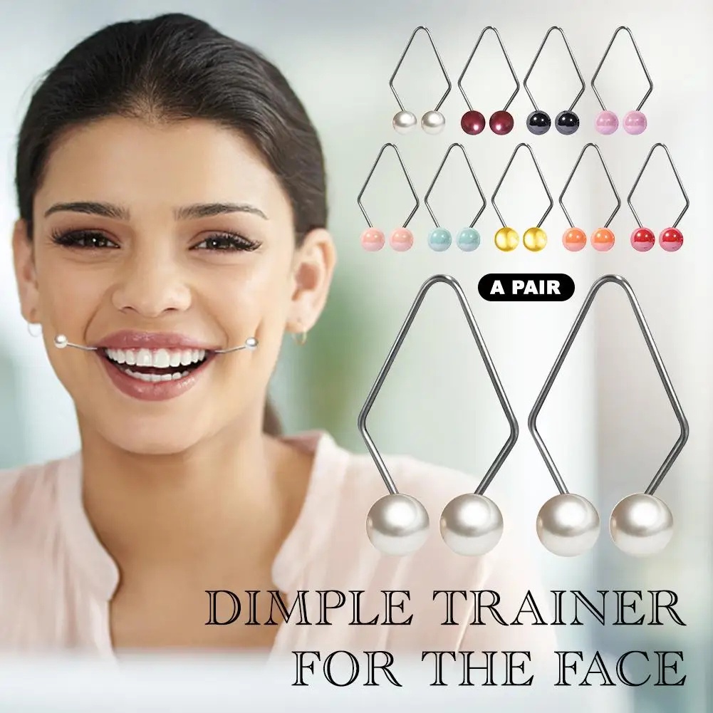 Easy to Wear,Develop Natural Dimples,Facial Muscle Exerciser,Smile ...