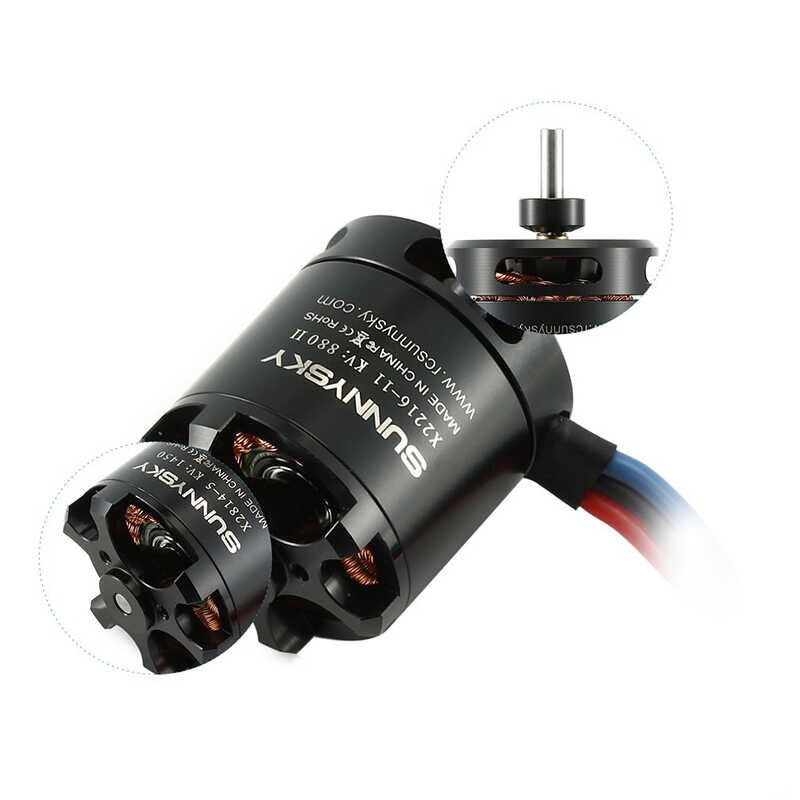 SUNNYSKY X2216 Series Brushless Motor Flat Shaft / Rear Output Shaft ...