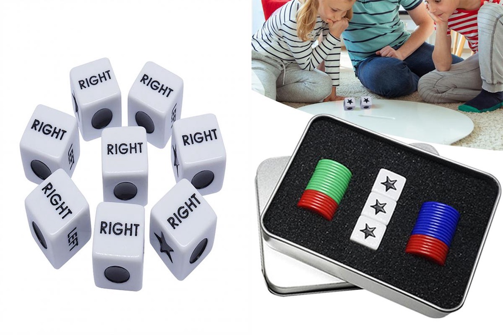 GH| Left and Right Dice Game Set Left and Right Dice with Unique ...