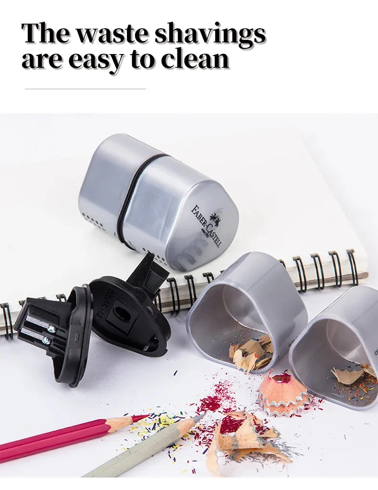 Faber-Castell 3-in-1 Artist Pencil Sharpener, Grip Trio Manual Handheld ...