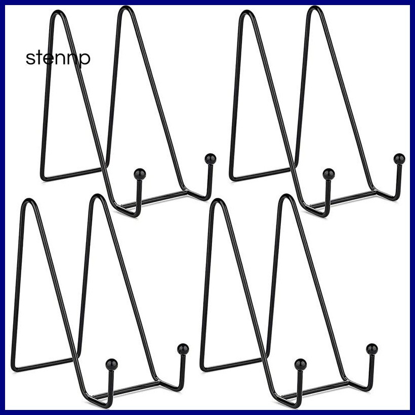 4Pack 6 inch Metal Picture Stand Decorative Plate Holder Display Stands ...