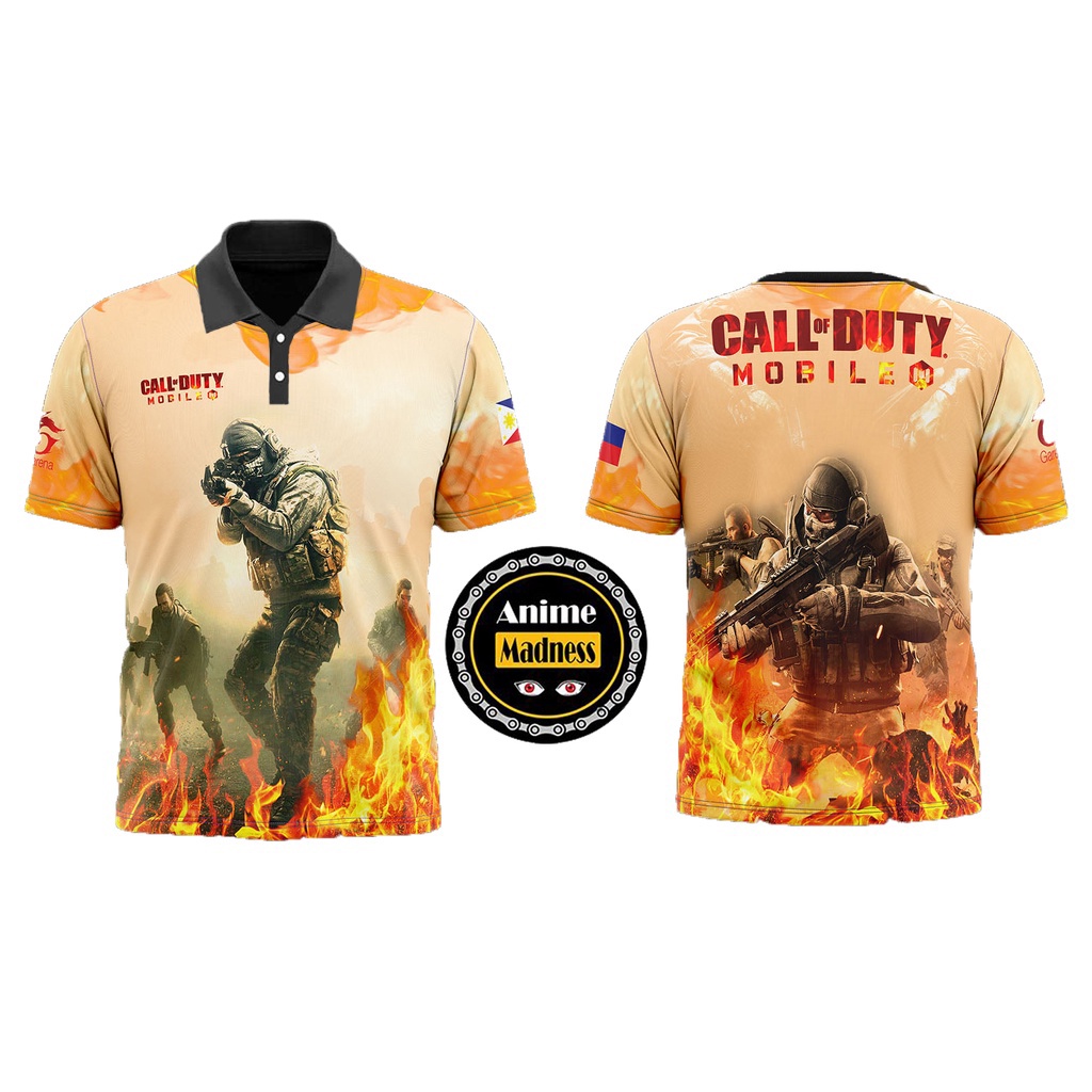 2024 New CALL OF DUTY Full Sublimation POLO T-shirt | Shopee Philippines